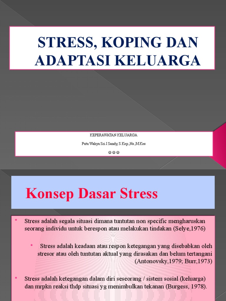Stres Dan Koping Keluarga | PDF