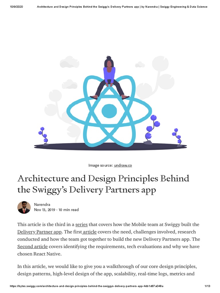 Architecture and Design Principles Behind The Swiggy's Delivery ...