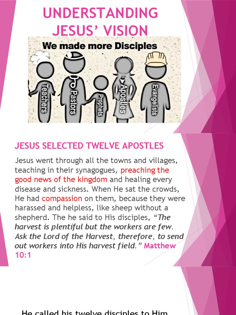 Understanding Jesus Vision | PDF | Disciple (Christianity) | Ministry ...