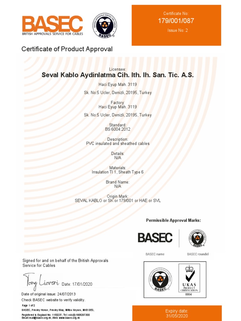 Bs 6004 Basec | PDF | Electrical Engineering | Electrical Components