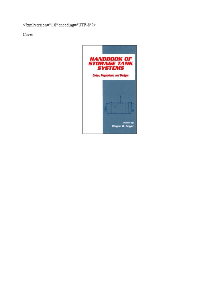 Handbook of Storage Tank Systems Codes R PDF | PDF | Home & Garden ...