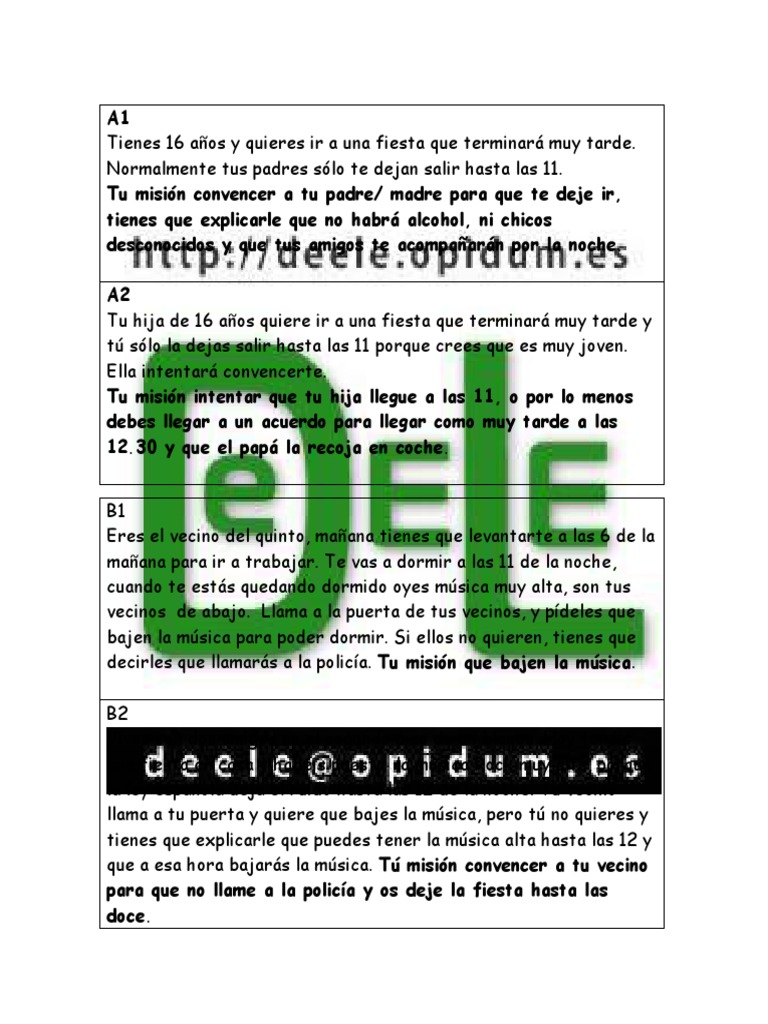 B2 Roleplay | PDF