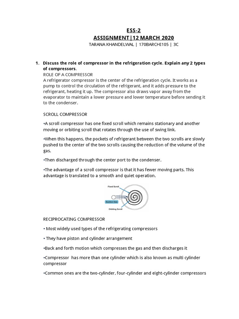 Hvac Assignment | PDF | Air Conditioning | Refrigeration