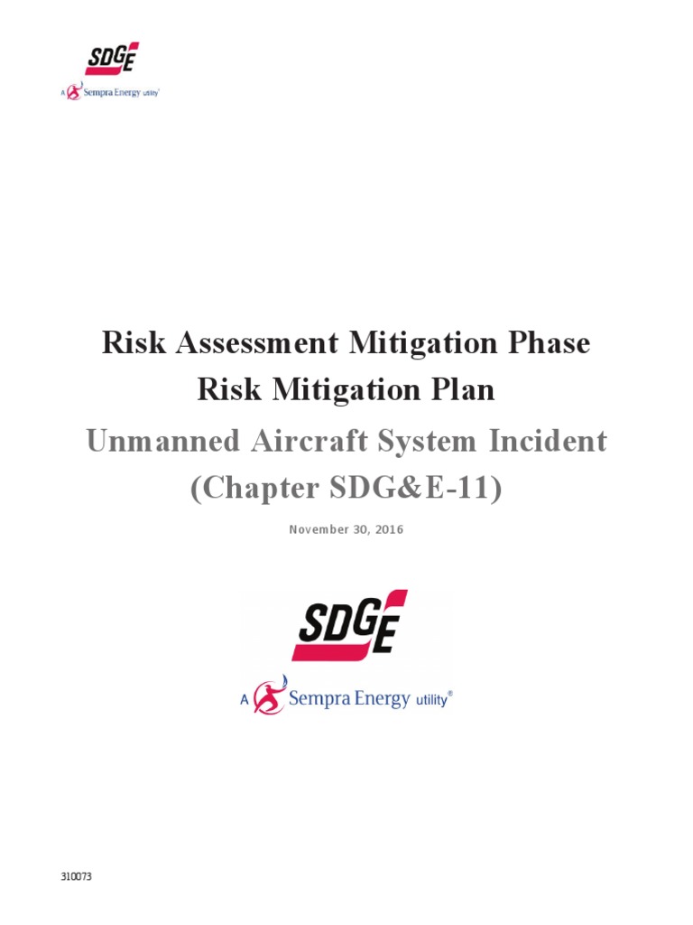 Risk Assessment Mitigation Phase Risk Mitigation Plan: Unmanned ...