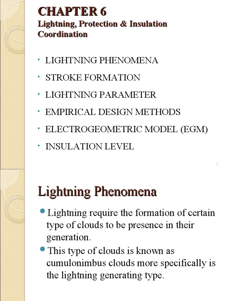 Lightning Phenomena Stroke Formation Lightning Parameter Empirical ...