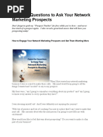 RANDY GAGE - Making The First Circle Work | PDF | Multi Level Marketing ...