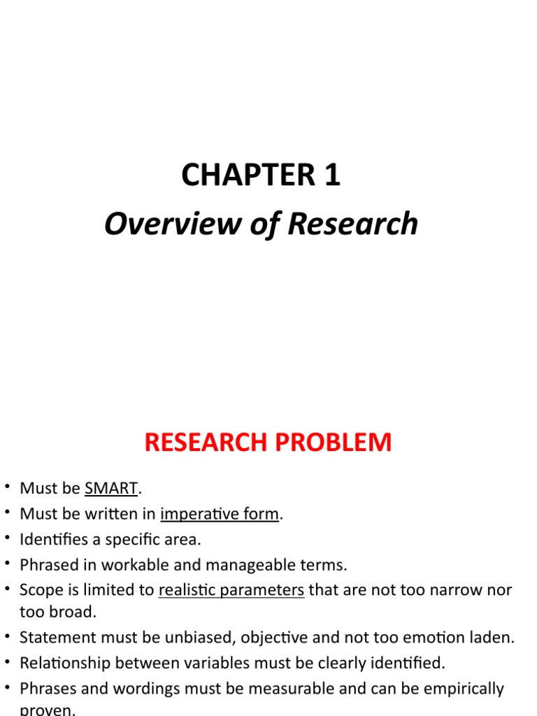 Overview of Research | PDF