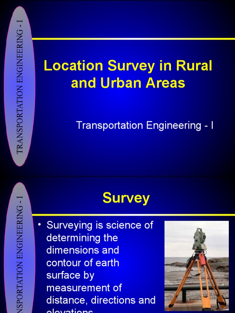 Transportation Survey Techniques | PDF | Surveying | Reconnaissance