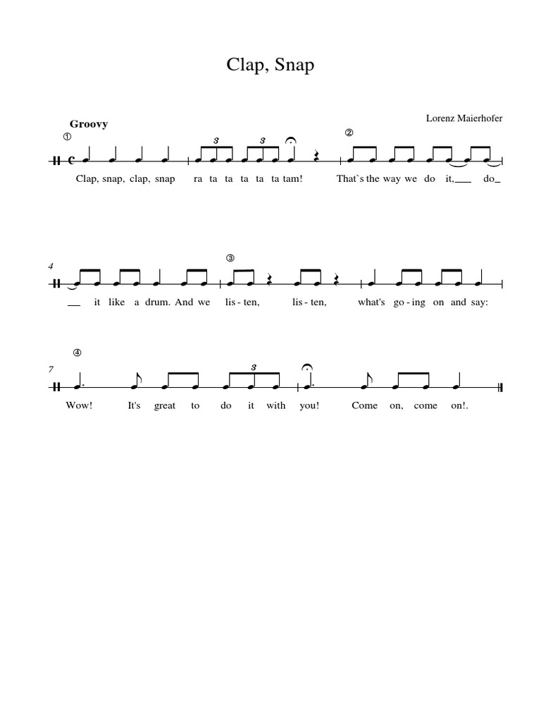 Clap - Snap Maierhofer | PDF