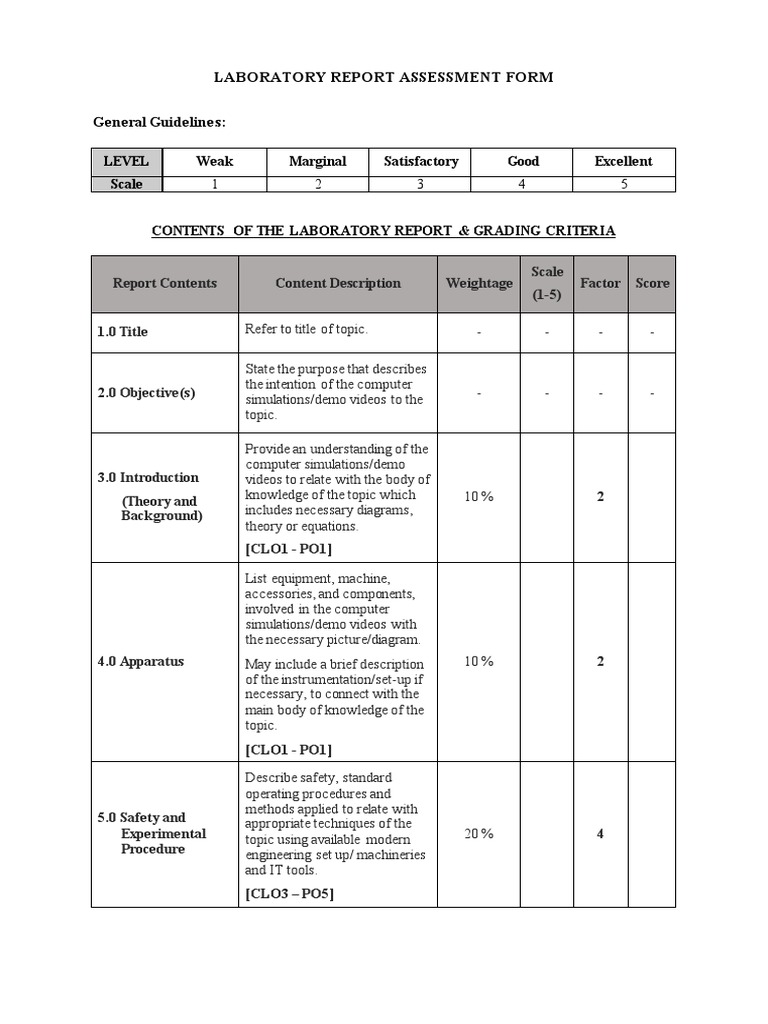 Form - Guidelines - Laboratory Report PDF | PDF | Simulation | Machines