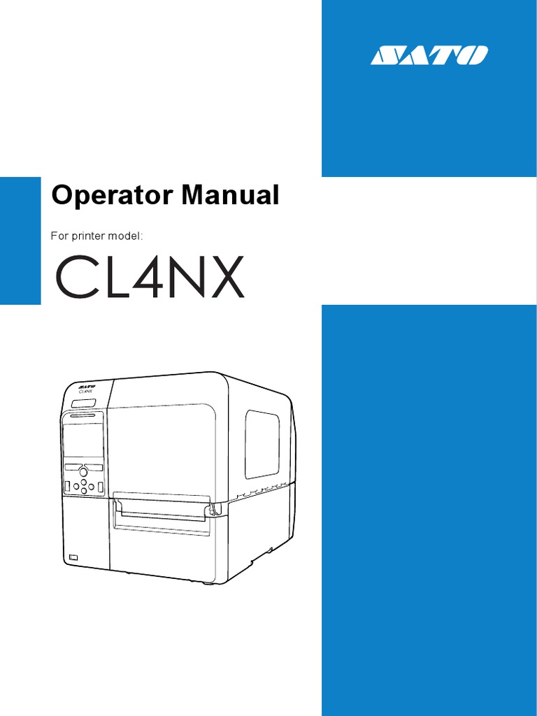 CL4NX - OperatorManual - ENG - 01 Version GBS-CL4NX-r01-29-05-14OM PDF ...