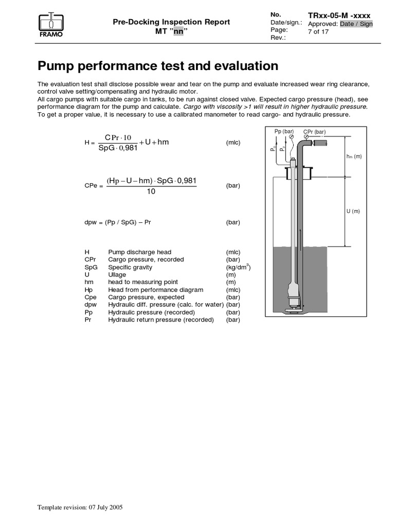Framo Performance Test | PDF | Fluid Mechanics | Pump