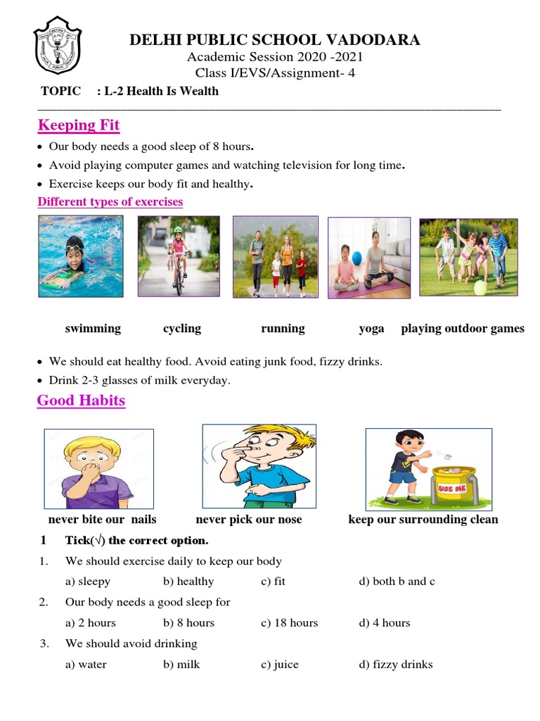 The Importance of Healthy Habits: A Focus on Exercise, Nutrition ...