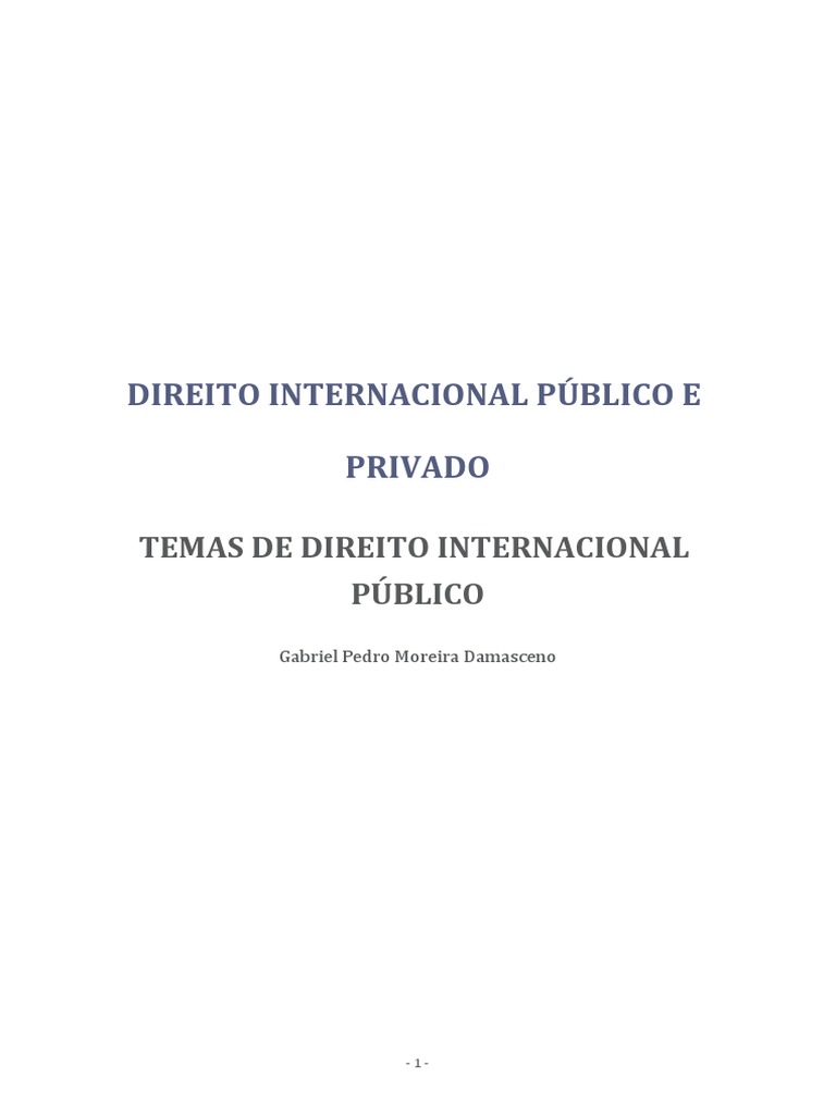 Unidade 2 | PDF | Tratado | Direito Internacional