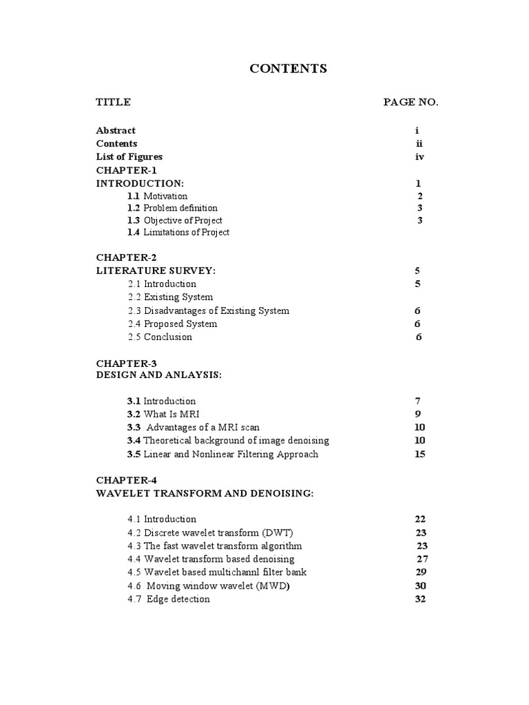 Project Documentation Guidelines Ece Jits2013 Pdf Wavelet Algorithms 