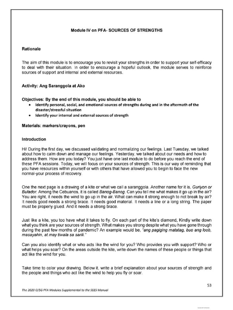 PFA Module 4 | PDF