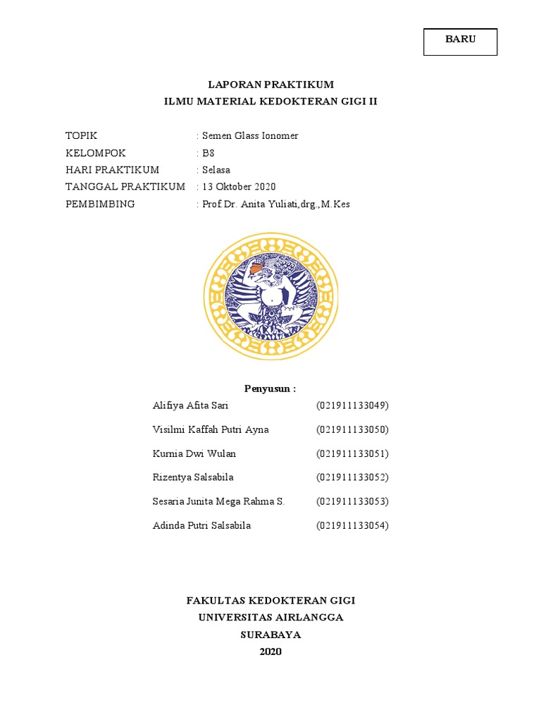 Baru - Imkg Prak Ii - B8 - Gic PDF | PDF