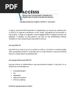 Filipino Tagalog Fact Sheet What Is Influenza | PDF