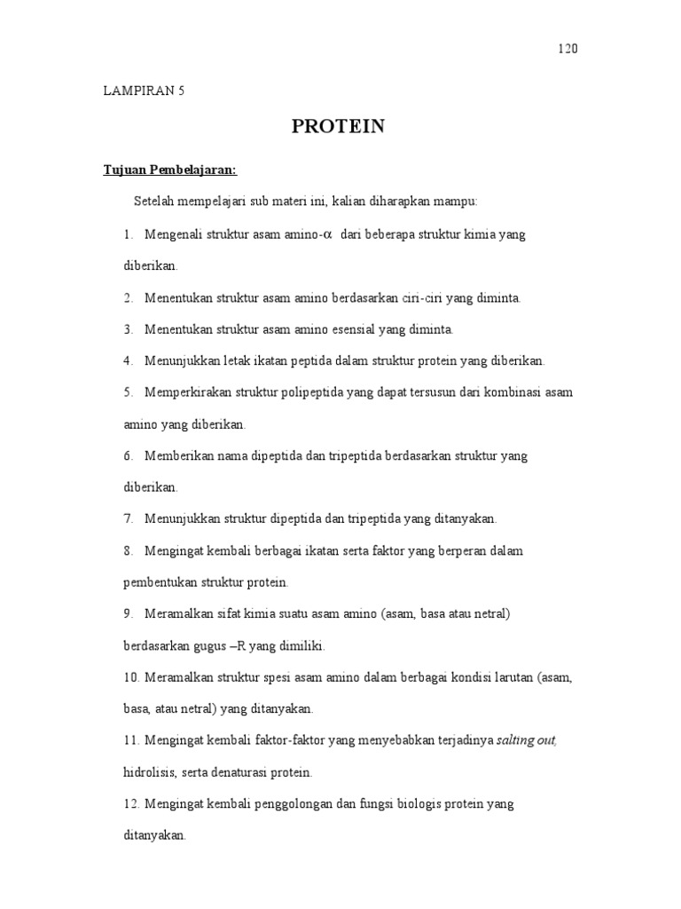 Struktur dan Fungsi Protein | PDF