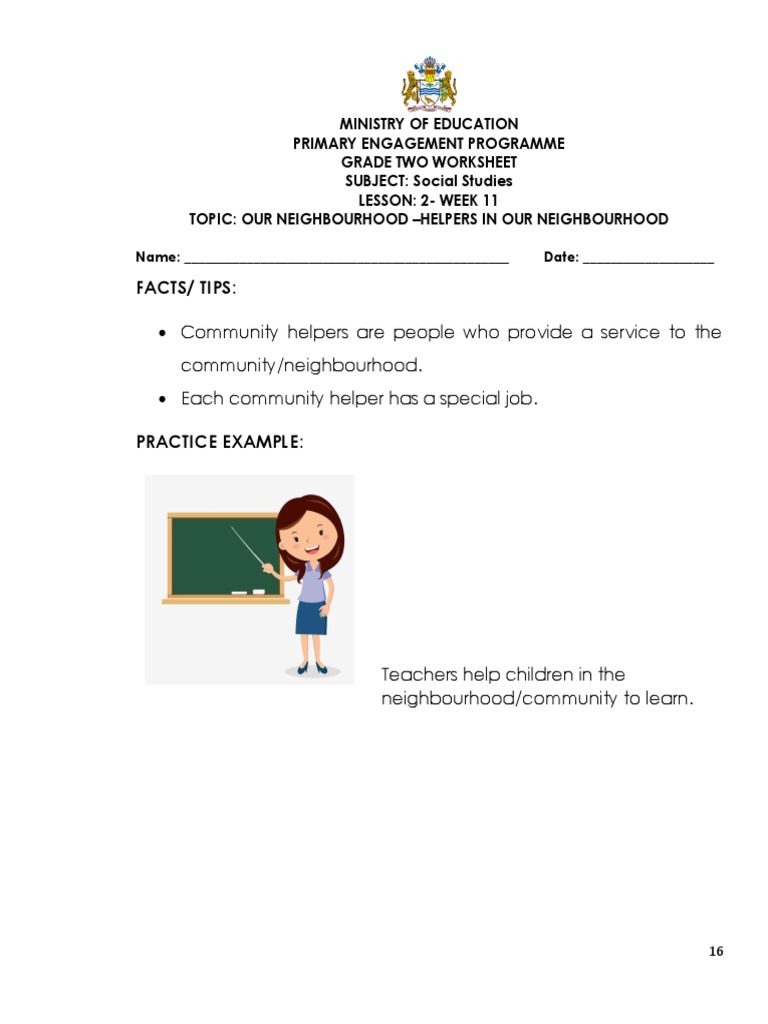Grade 2 Social Studies Week 11 Lesson 2 | PDF
