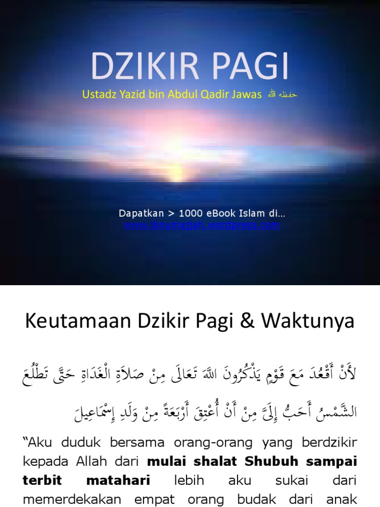Dzikir Pagi Slide PDF | PDF