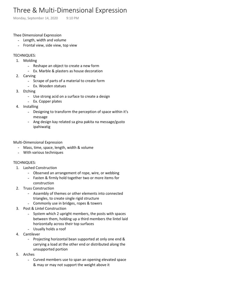 Three Multi Dimensional Expression | PDF