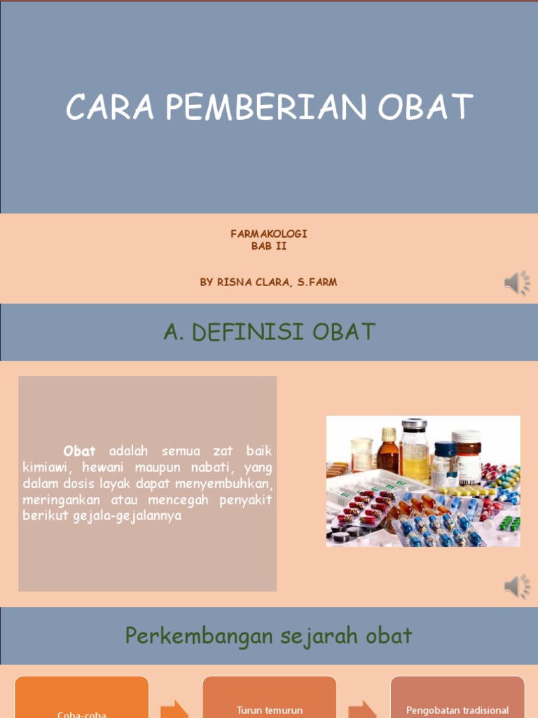 Cara Pemberian Obat | PDF