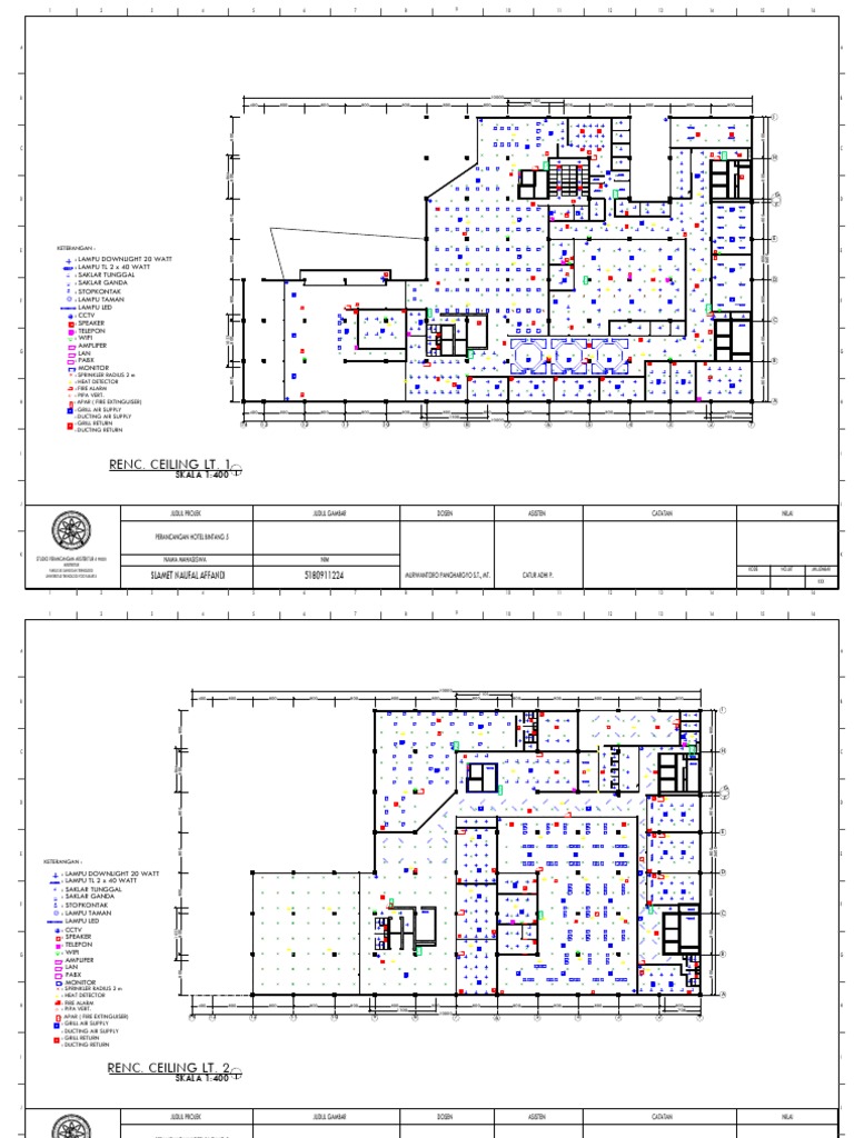 Revisi - Rencana Ceiling - 5180911224 PDF | PDF