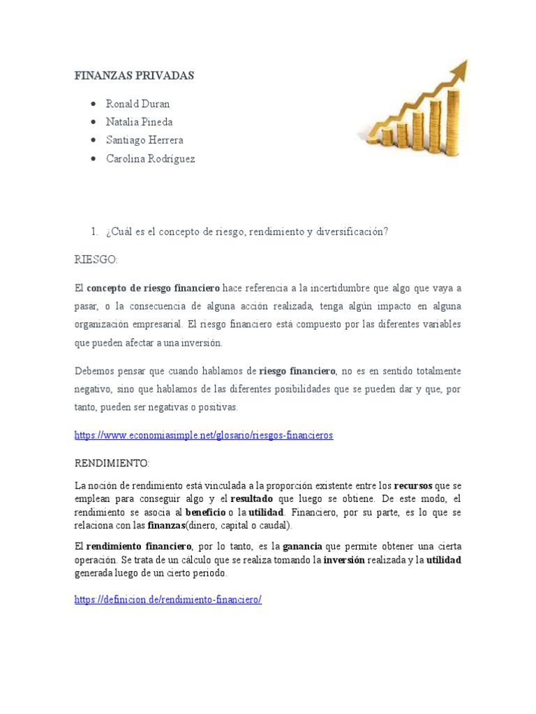 Finanzas Privadas | PDF | Beneficio (economía) | Mercado (economía)