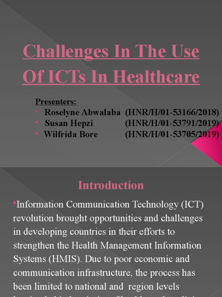 ICT Challenges | PDF | Health Care | Infrastructure