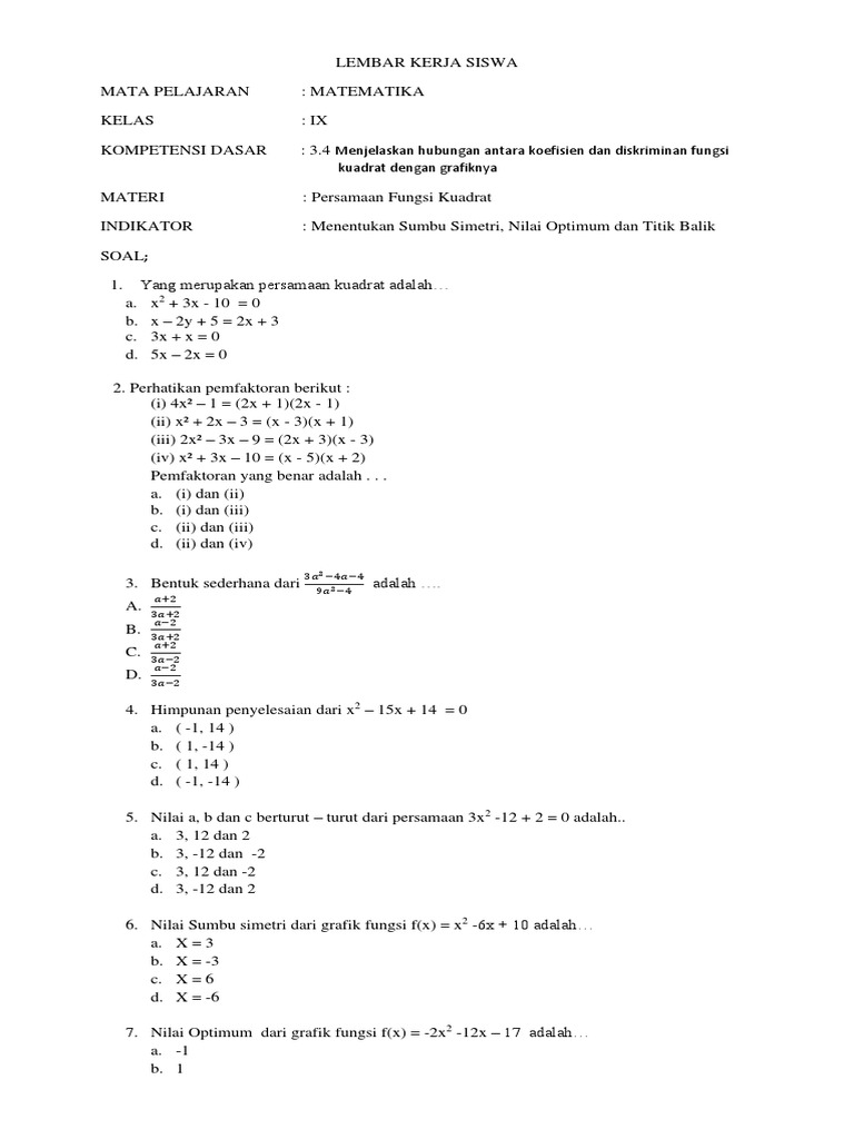 Latsol MTK Pangkat | PDF