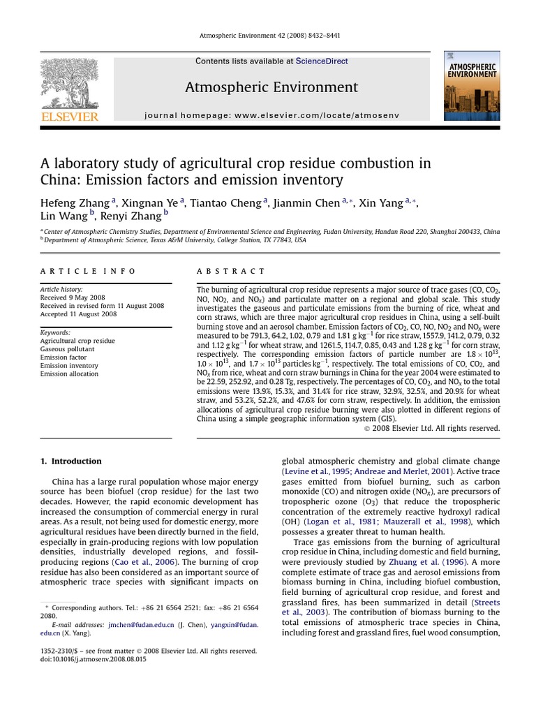 Modified Combustion Efficiency | PDF | Particulates | Greenhouse Gas
