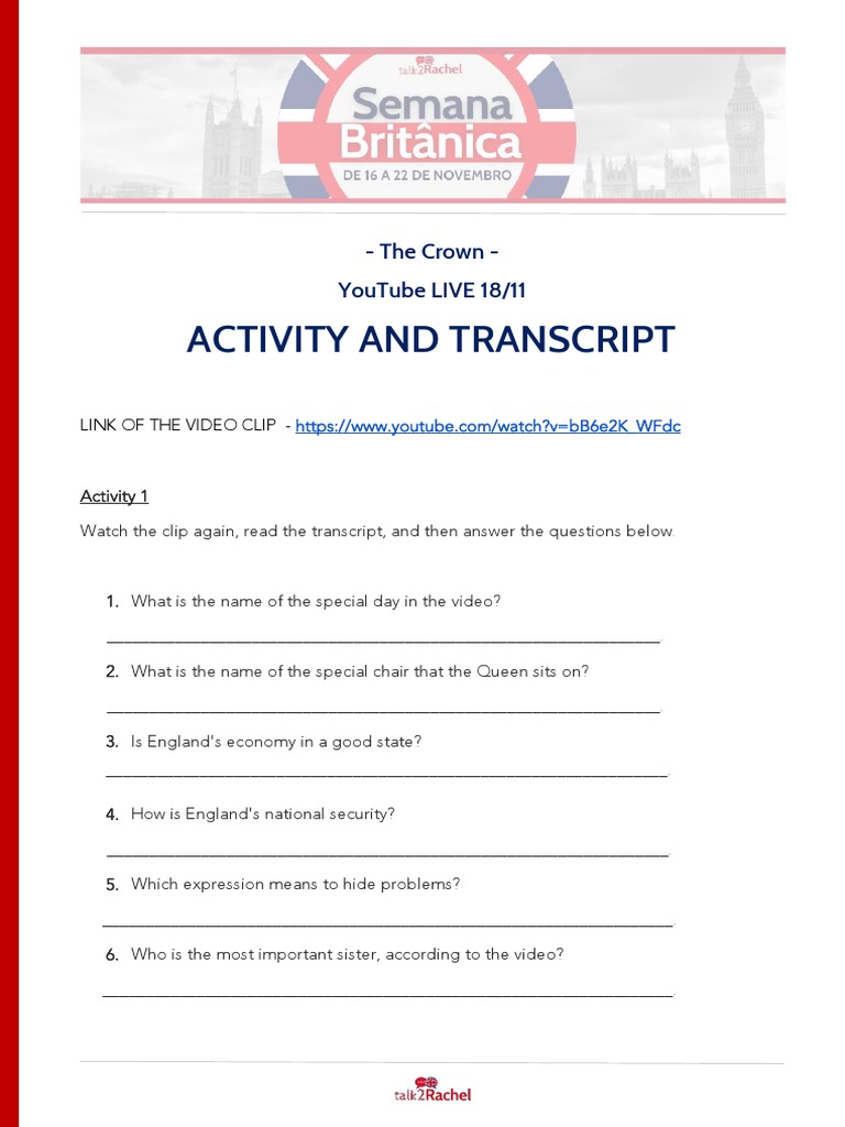 The Crown Activity (Simple) | PDF | Government Institutions | Monarchy