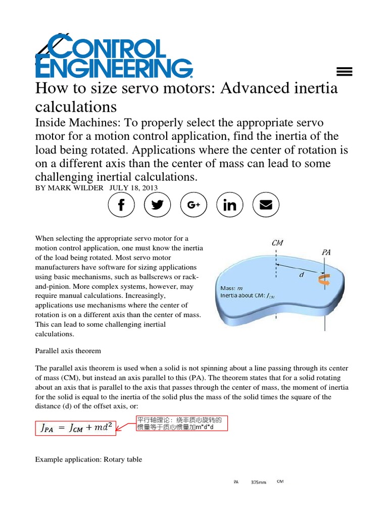 Advanced Inertia Calculations | PDF | Rotation Around A Fixed Axis | Rotation