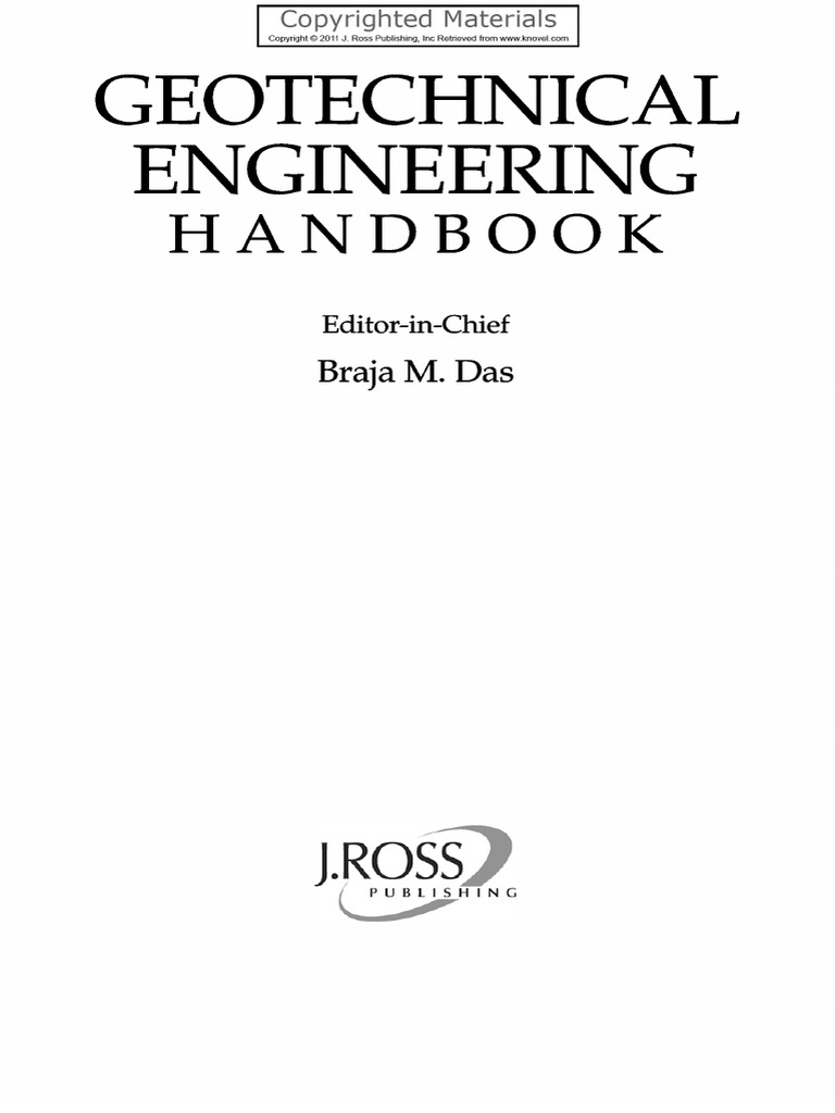 Das, Braja M. - Geotechnical Engineering Handbook-J. Ross Publishing ...