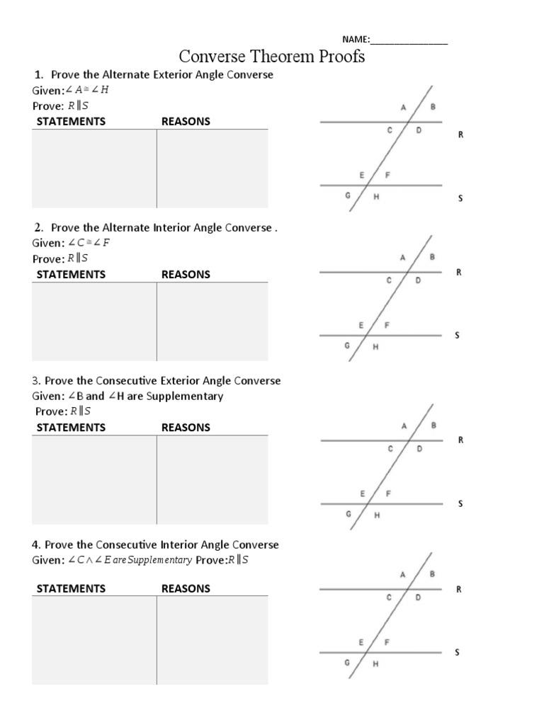 Converse Theorems Practice-1 | PDF | Teaching Methods & Materials