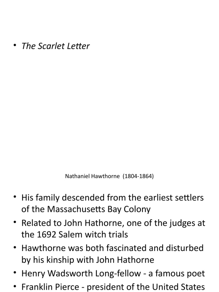 Overview of The Scarlet Letter | PDF | The Scarlet Letter | Nathaniel ...