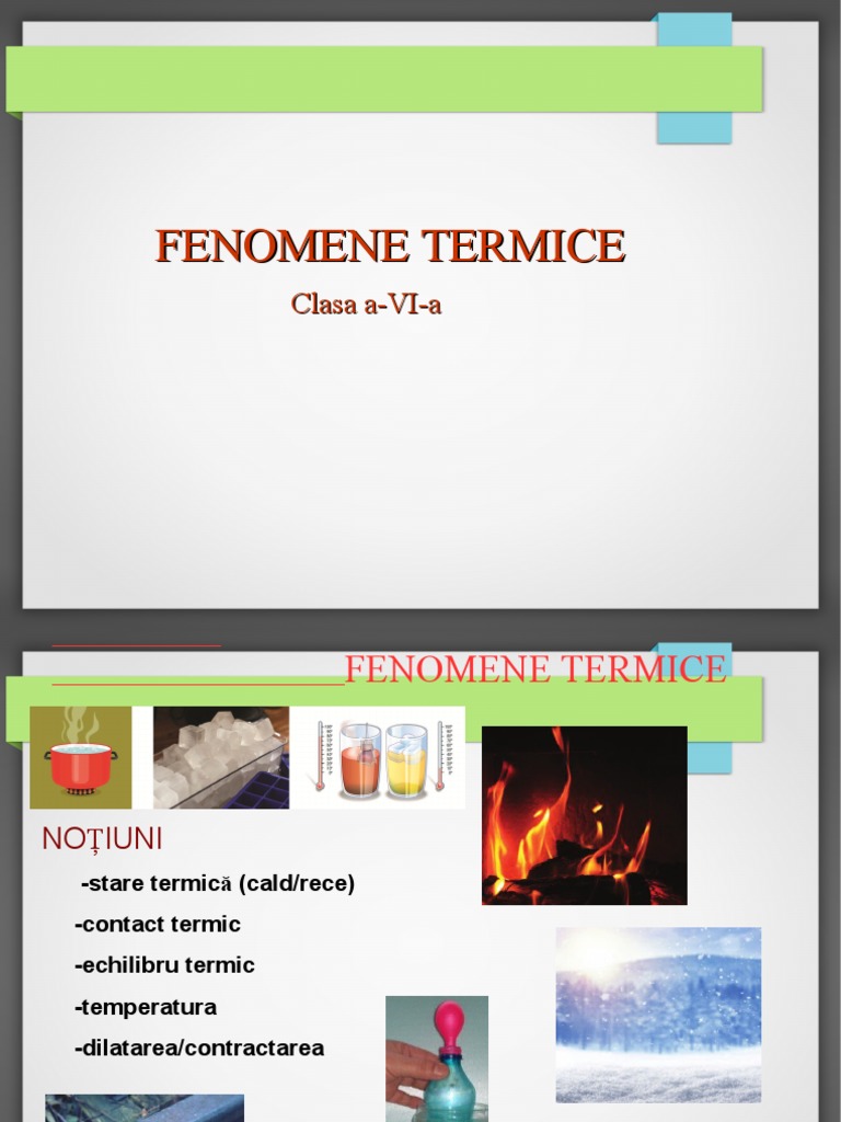Fenomene Termice Cls - VI | PDF