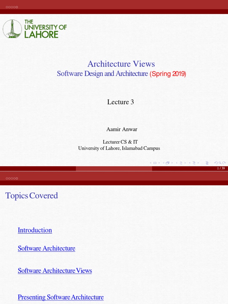 Architecture Views: Software Design and Architecture | PDF | Software ...