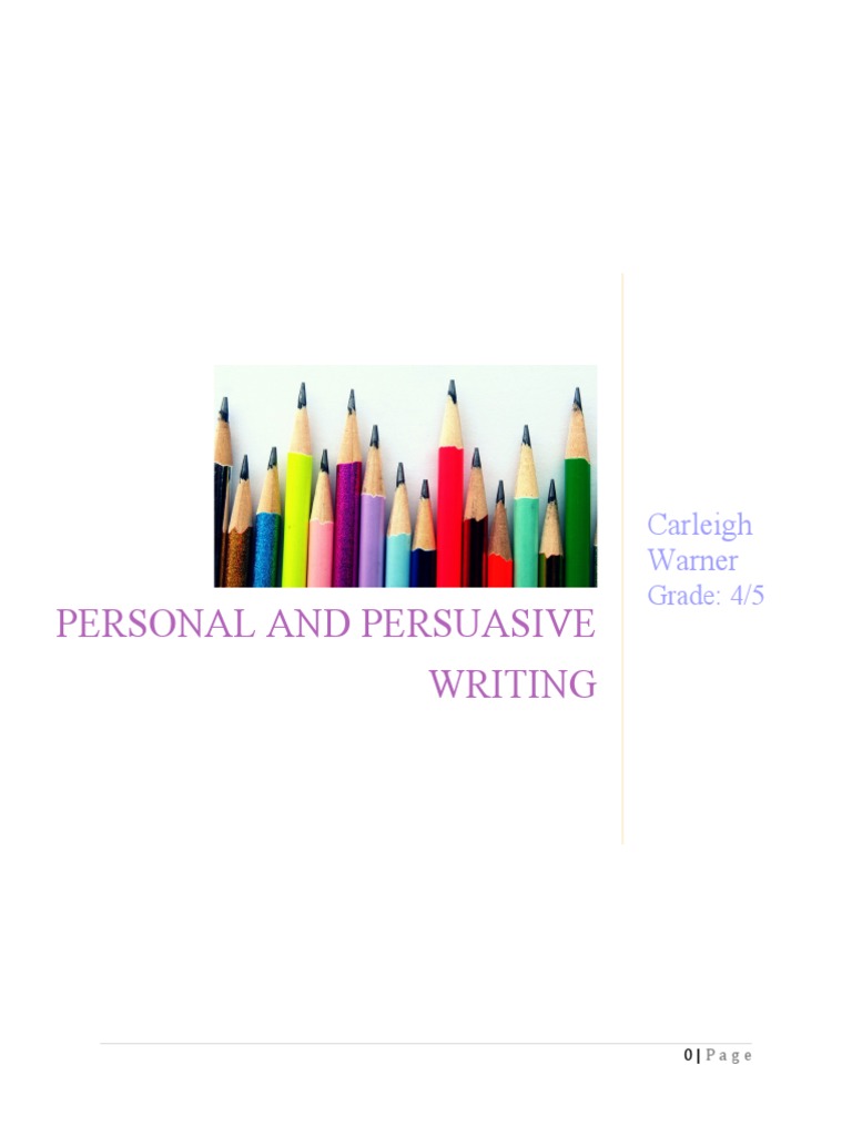Personal and Persuasive Writing Unit | PDF | Jedi | Essays