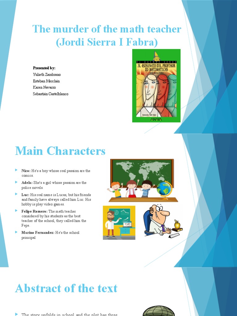 The Murder of The Math Teacher /exposición | PDF | Teaching Mathematics ...