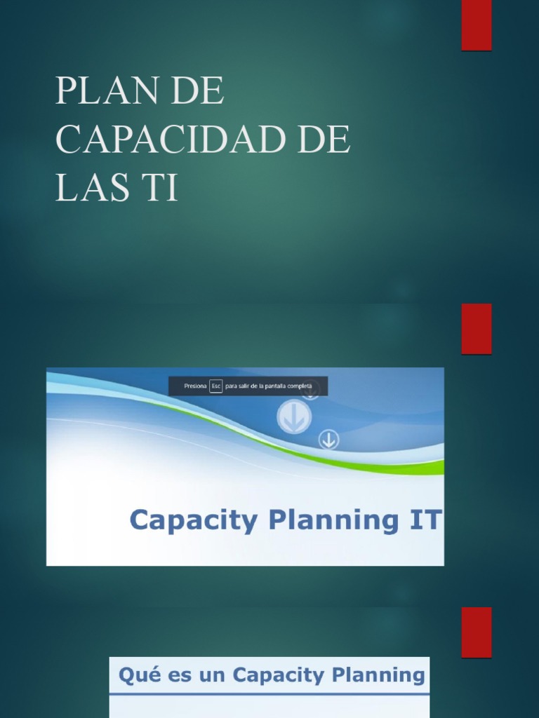 Plan de Capacidad de Las Ti | PDF