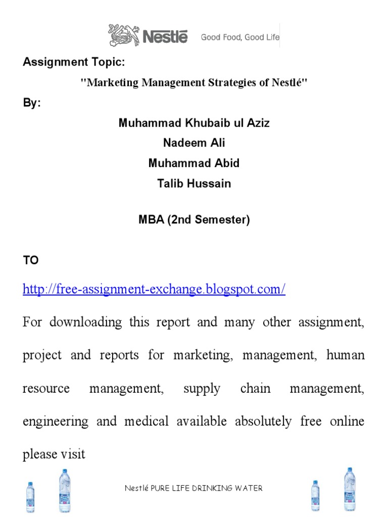 Nestle Marketing Strategies | PDF | Nestlé | Marketing