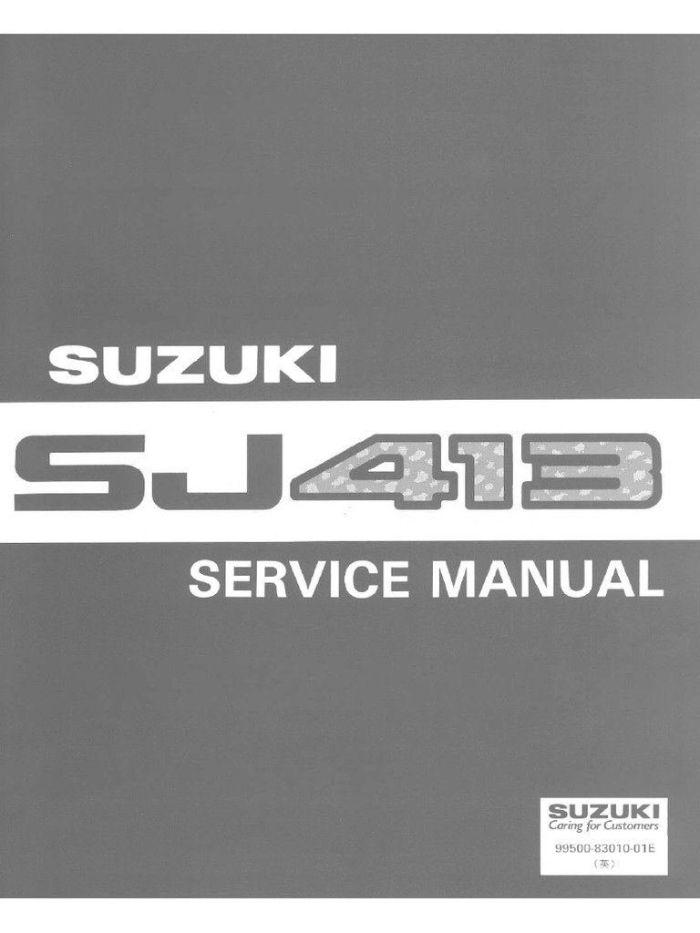 Suzuki Samurai SJ413 | PDF