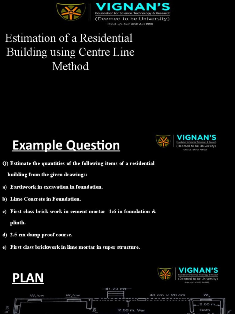Estimation of Residential Building | PDF
