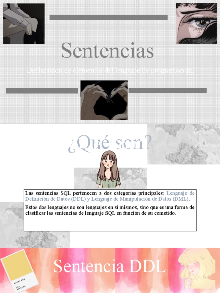 Sentencias SQL: DDL y DML Explicadas | PDF | SQL | Ingeniería de software