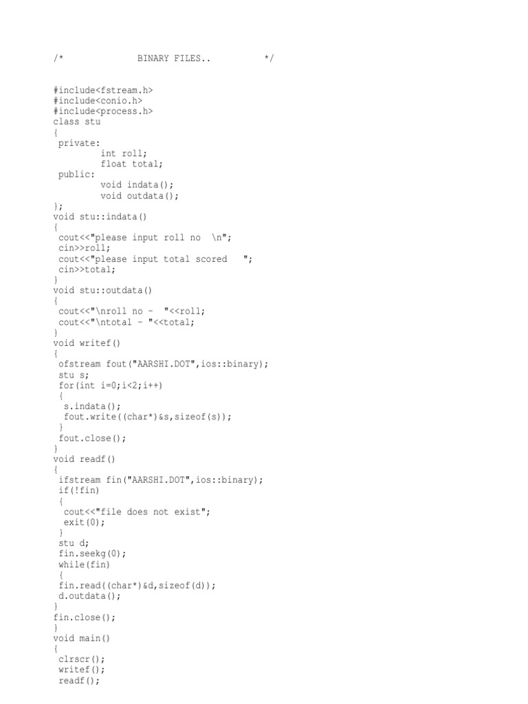 BINARYFILES | PDF