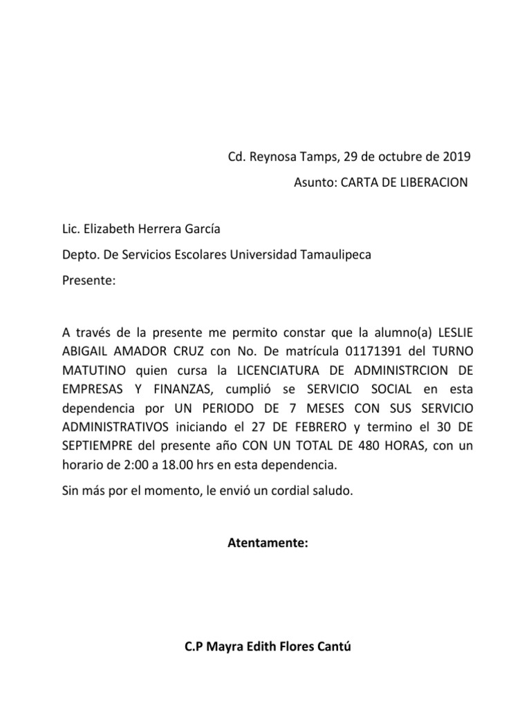 Atentamente | PDF