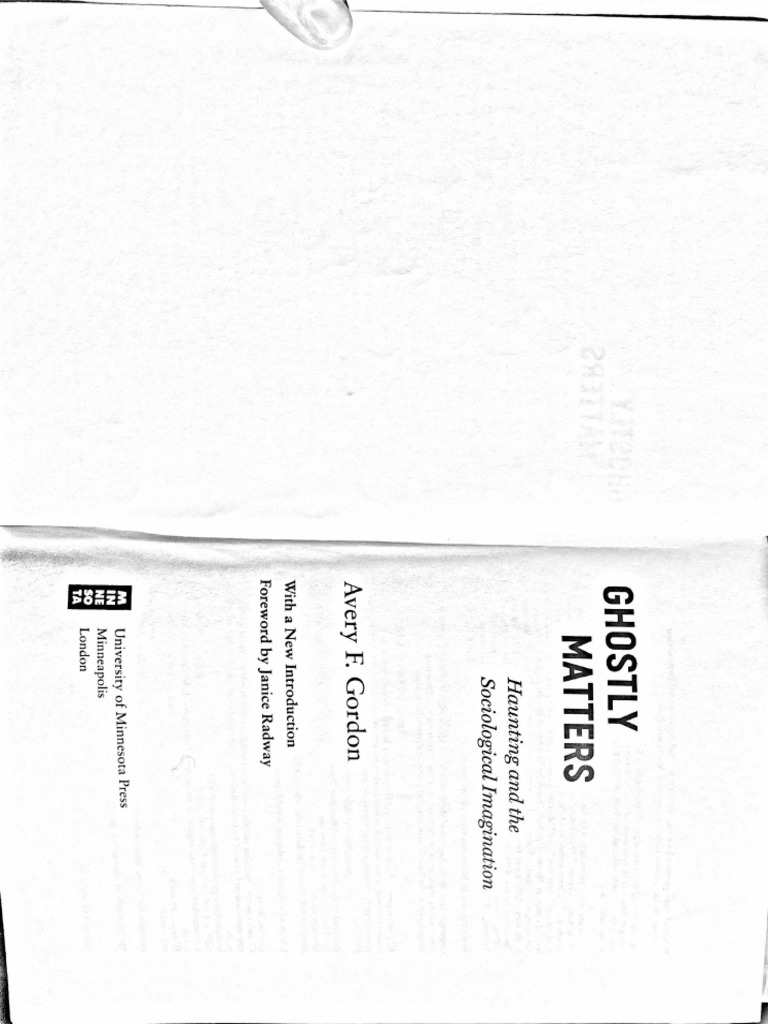 Gordon - Ghostly Matters - Chapter 1 PDF | PDF