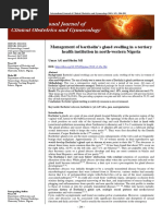 Marsupialization of Bartholin Cyst and Abscess - ACOG 2023 | PDF ...